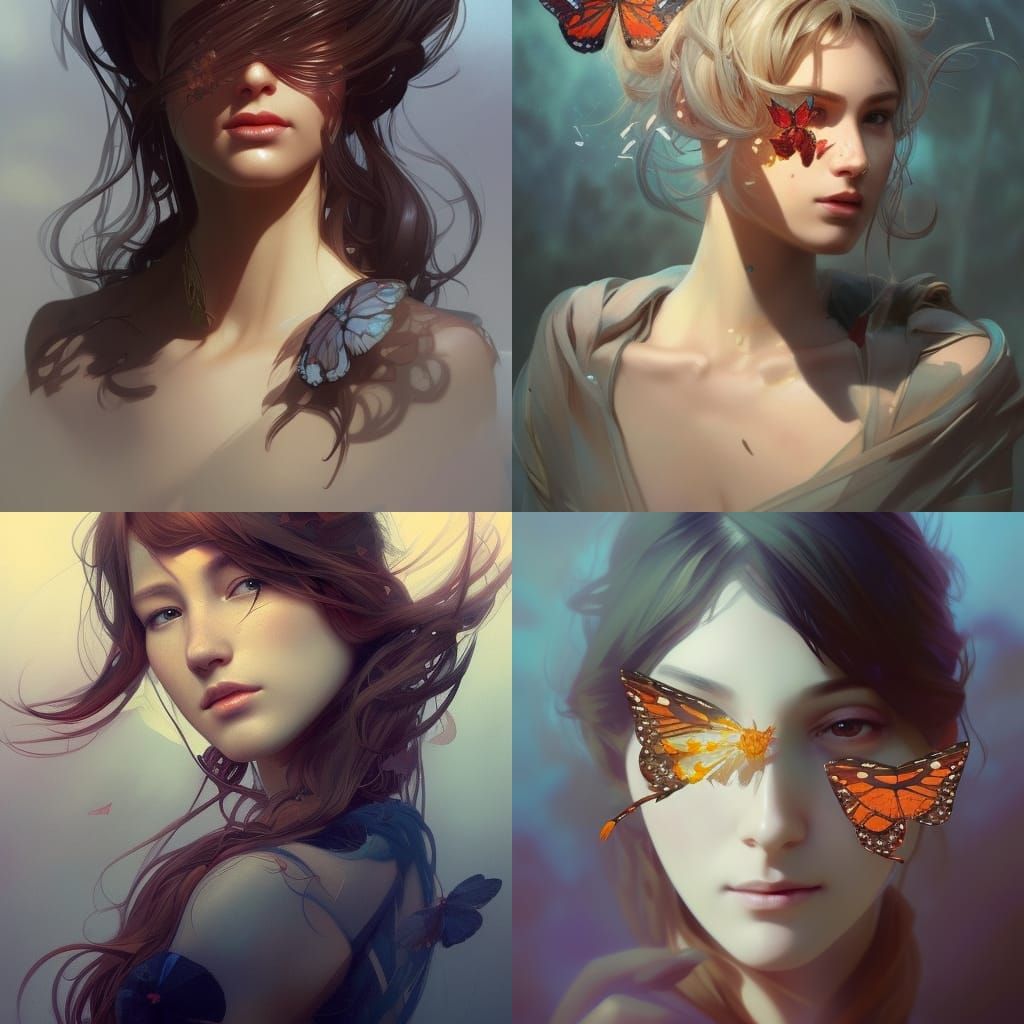 killing butterflies - AI Generated Artwork - NightCafe Creator