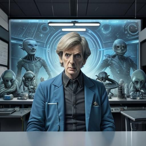 Dr WHO and his aliens - AI Generated Artwork - NightCafe Creator