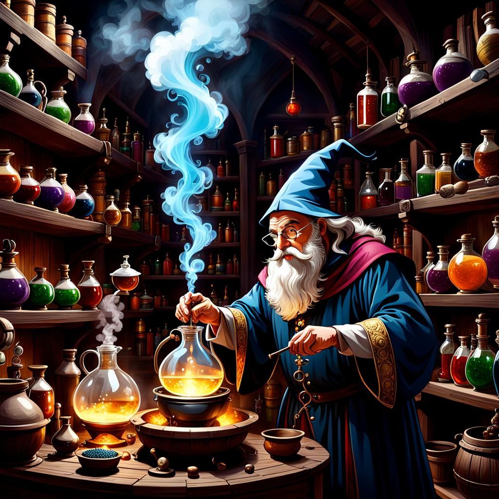 A medieval alchemist's laboratory - AI Generated Artwork - NightCafe ...