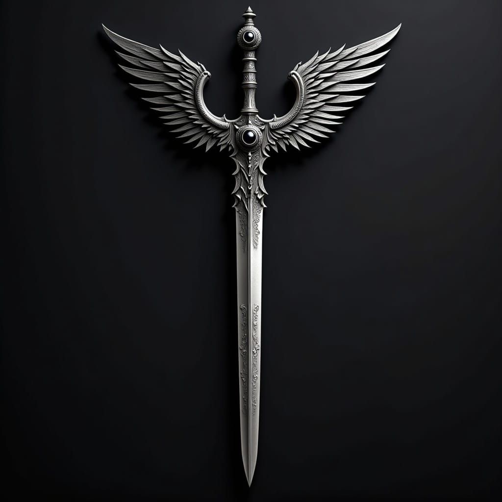 Surreal Dagger in Dark Fantasy Style - AI Art
