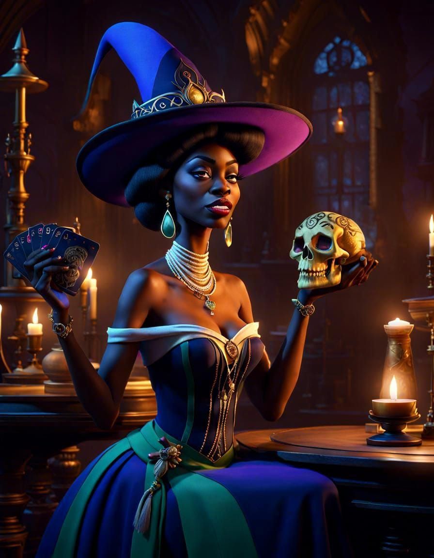 Voodoo Disney Princess - AI Generated Artwork - NightCafe Creator