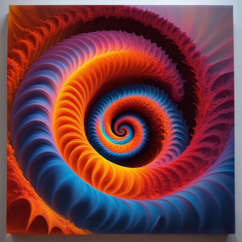Fibonacci Spiral - AI Generated Artwork - NightCafe Creator