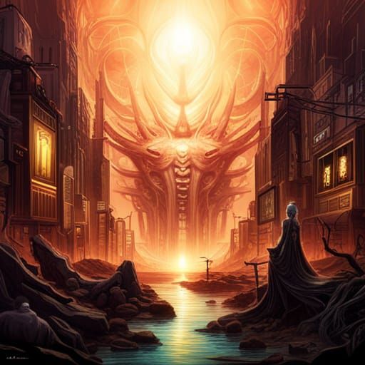 16k resolution, otherworldy frightening awe-inducing breathtaking alien ...