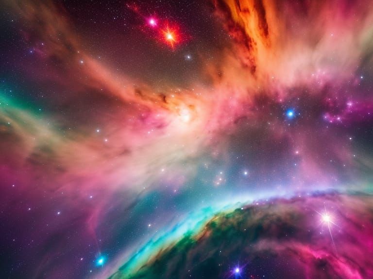 starscape, nebula, space, planets, beautiful, intricate details ...