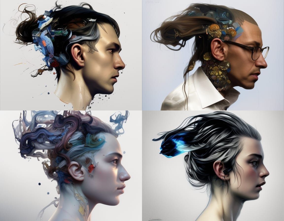 3D collage,realistic,artistic and detailed portrait of him - AI ...