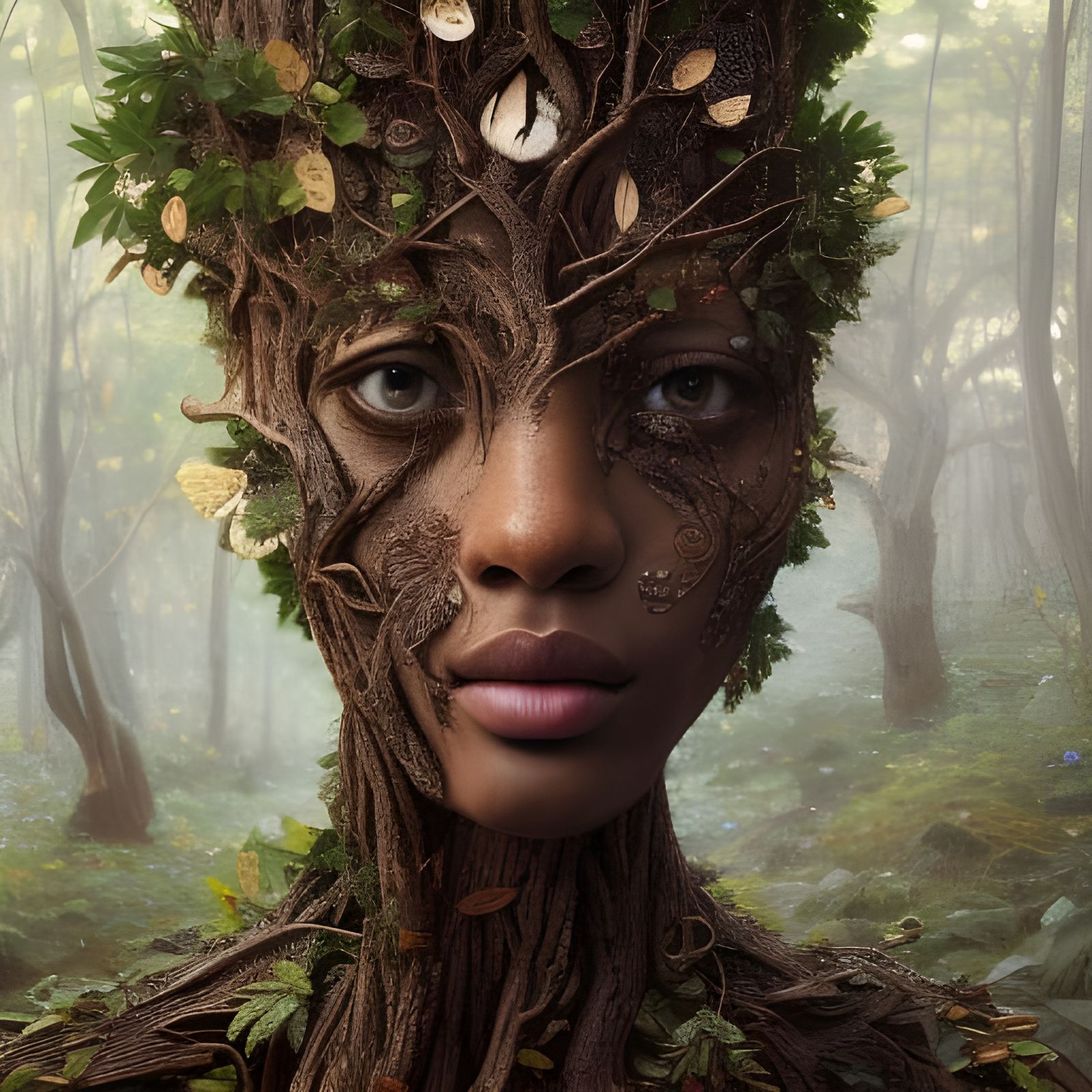 Ambassador of the Trees, female - AI Generated Artwork - NightCafe Creator
