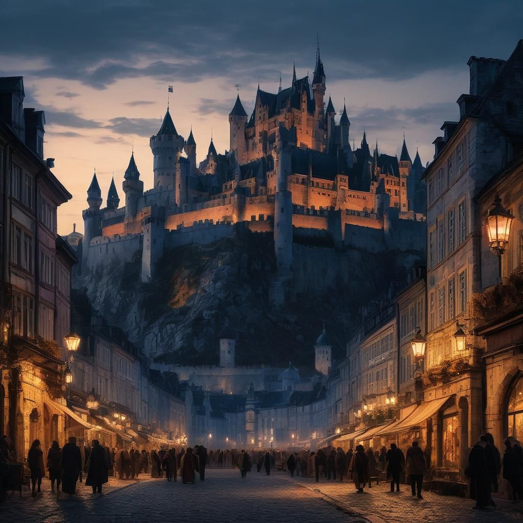 Scenic historic European city - Ethereal European Cityscape ...