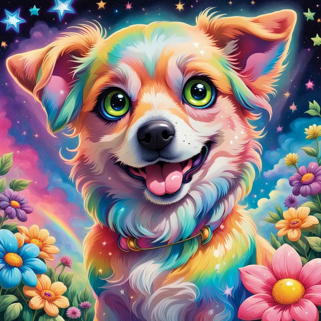 A Lisa Frank World V2 - AI Generated Artwork - NightCafe Creator