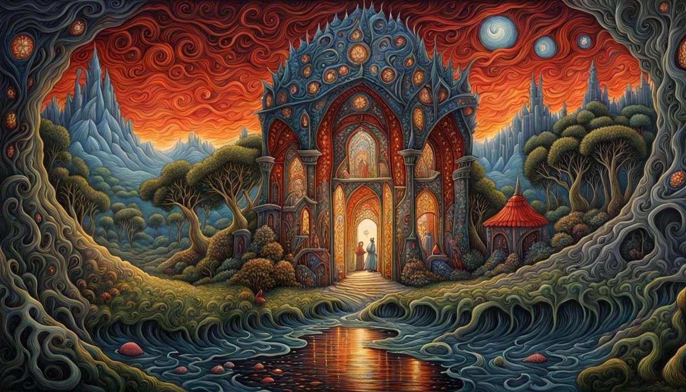 "La Fuente del Ritmo" epic magical, Intricate, complex, ultra-detailed ...