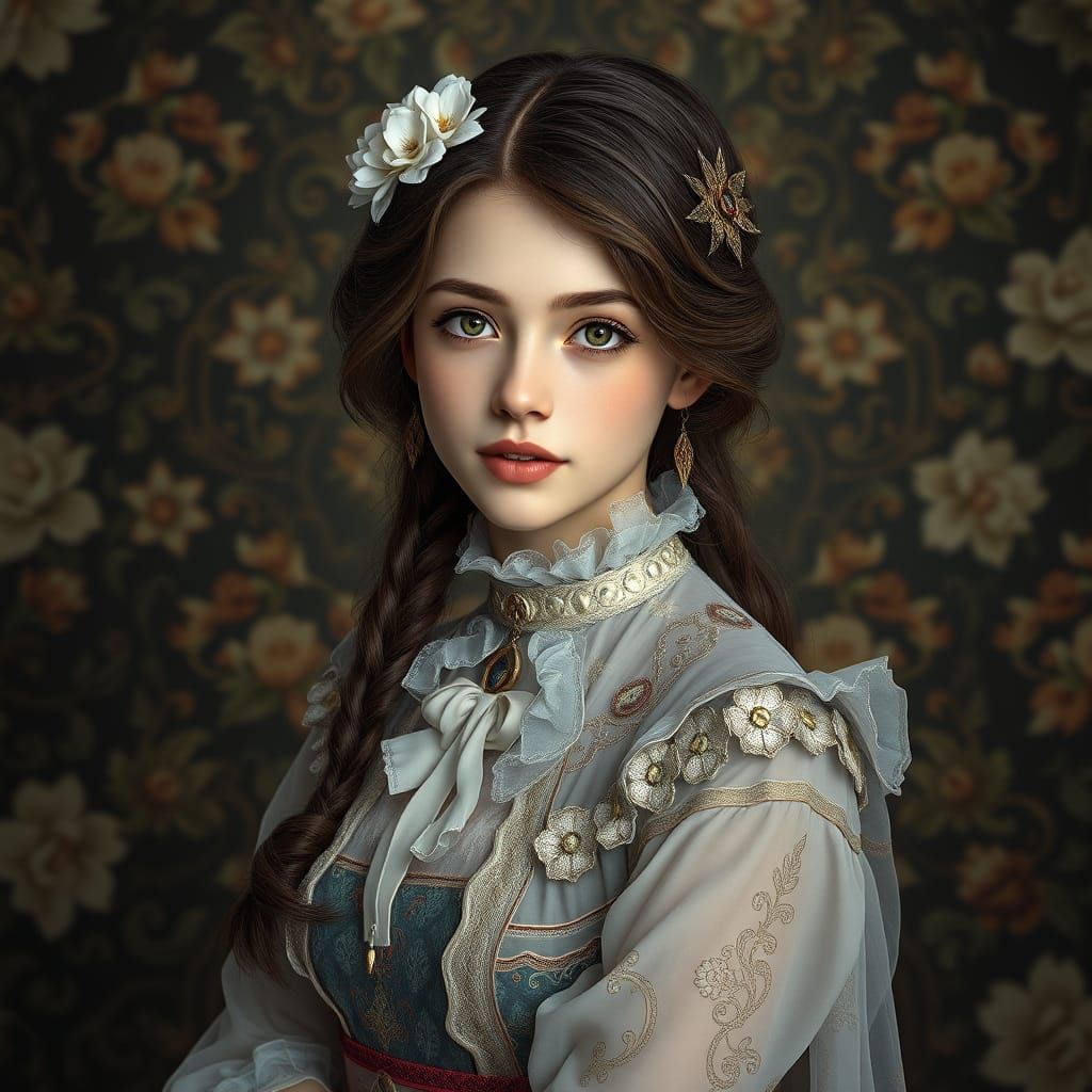 Enchanting Portrait of Isabella at Castello Incant... - AI Art