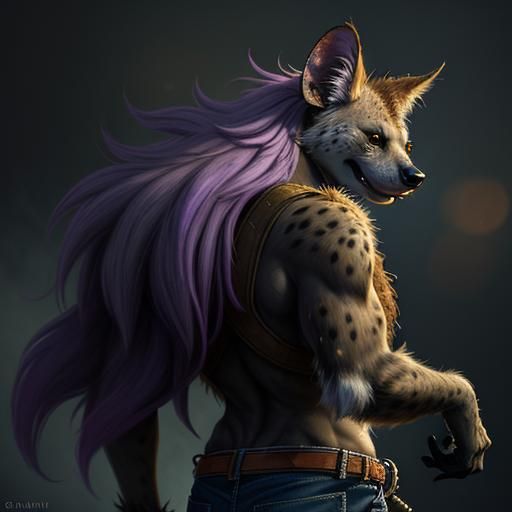 Beastly Werehyena (inspired by @MardukMayberry 's Scuzzy the Scuzzpunk ...