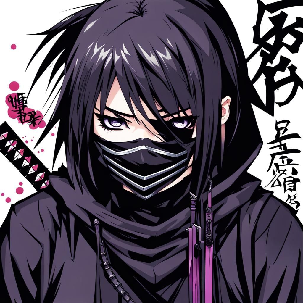 goth emo ninja by artist "anime", Anime Key Visual, Japanese Manga ...