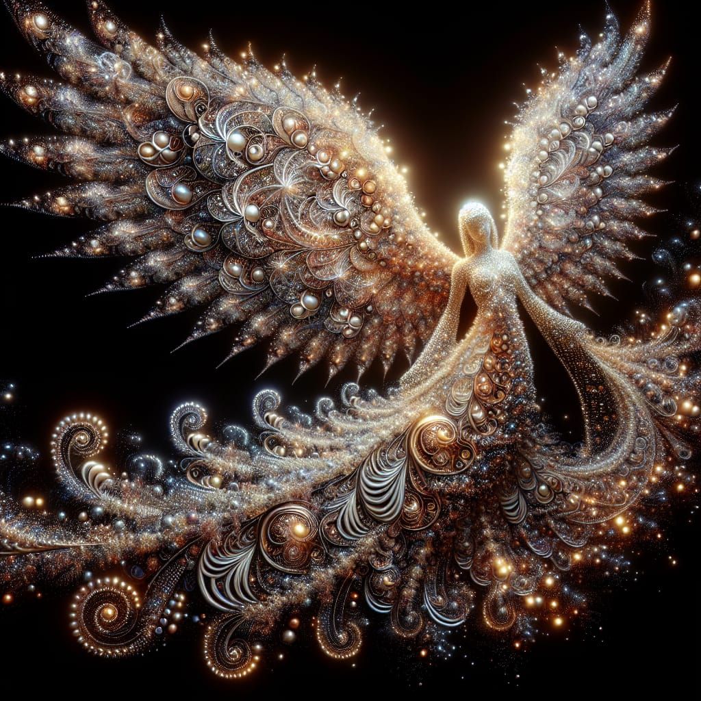 Golden Light Angel Animated - AI Generated Artwork - NightCafe Creator