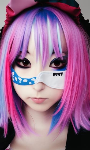 Masked cosplay asian chick - AI Generated Artwork - NightCafe Creator