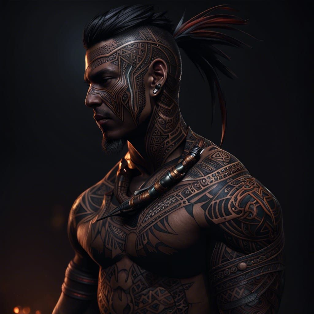 Mayan warrior - AI Generated Artwork - NightCafe Creator