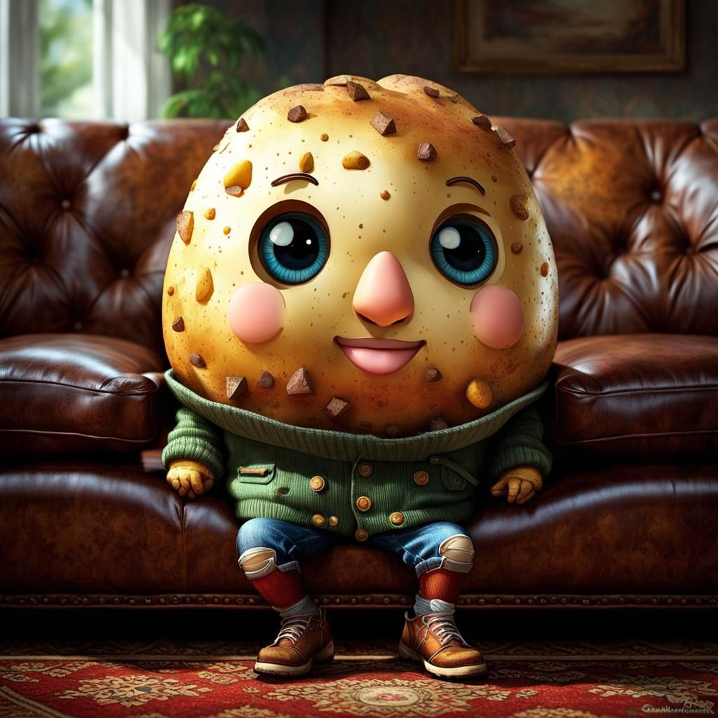 Couch Potato - AI Generated Artwork - NightCafe Creator