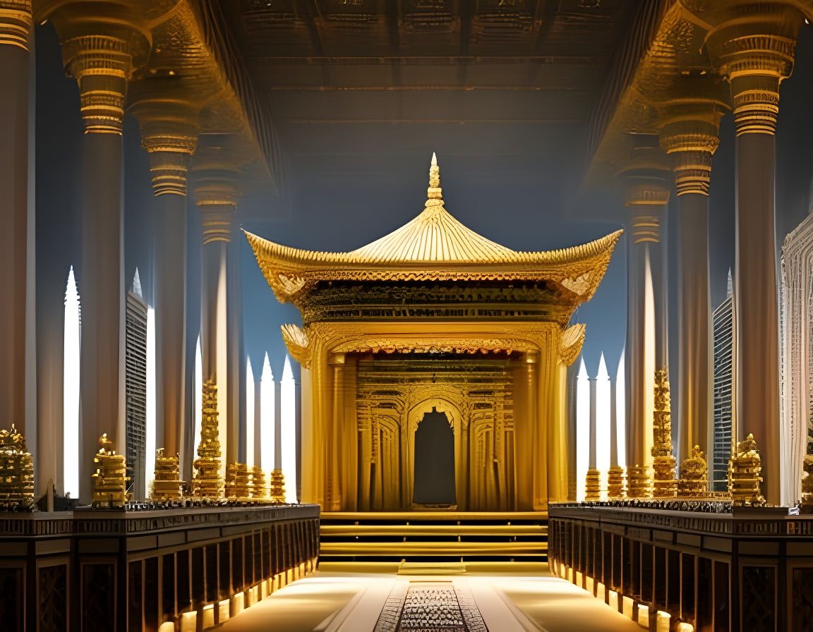 Temple with Tabernacle - AI Generated Artwork - NightCafe Creator