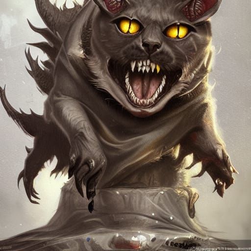 The anger cat - AI Generated Artwork - NightCafe Creator