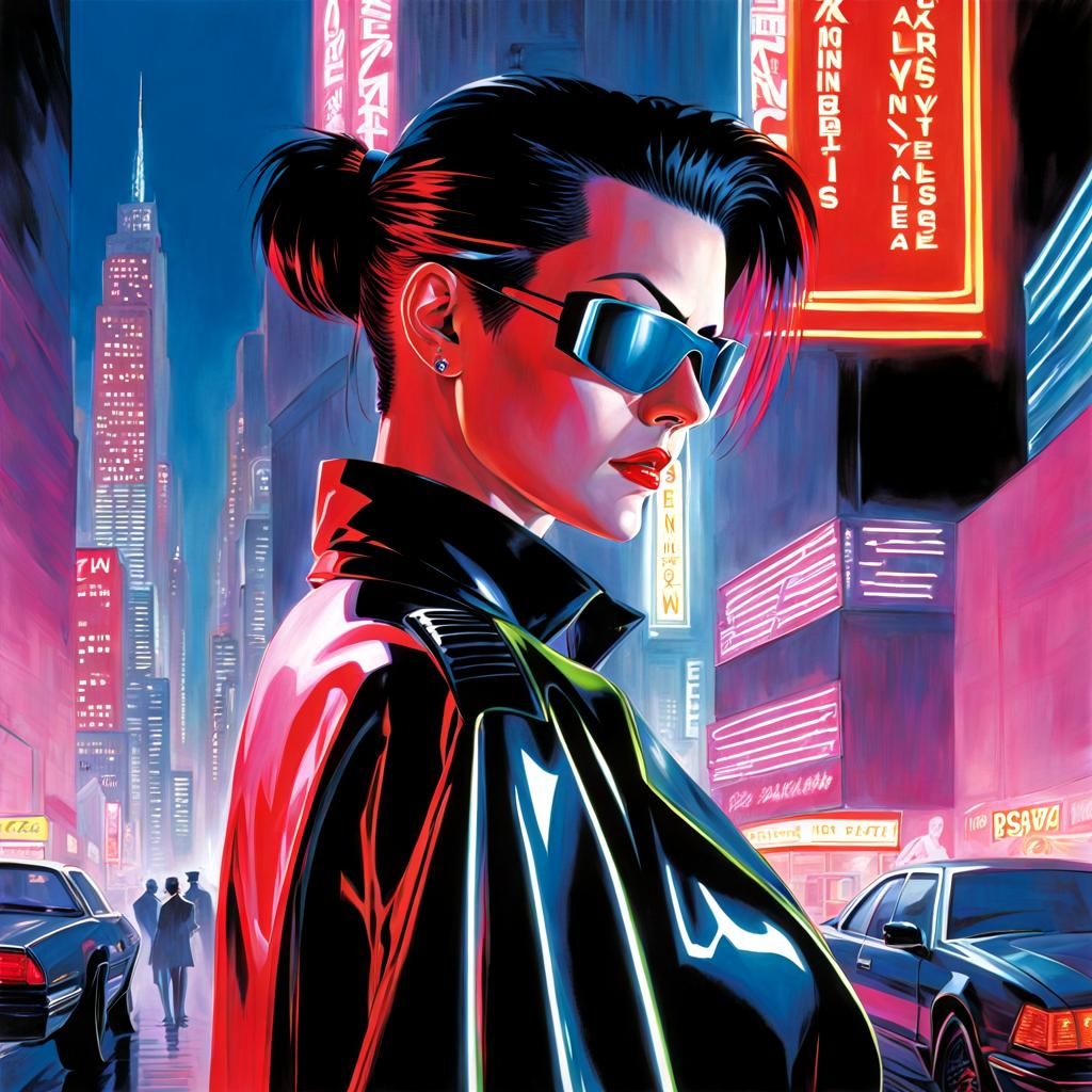 Cyberpunk, Alex Ross-style - AI Generated Artwork - NightCafe Creator