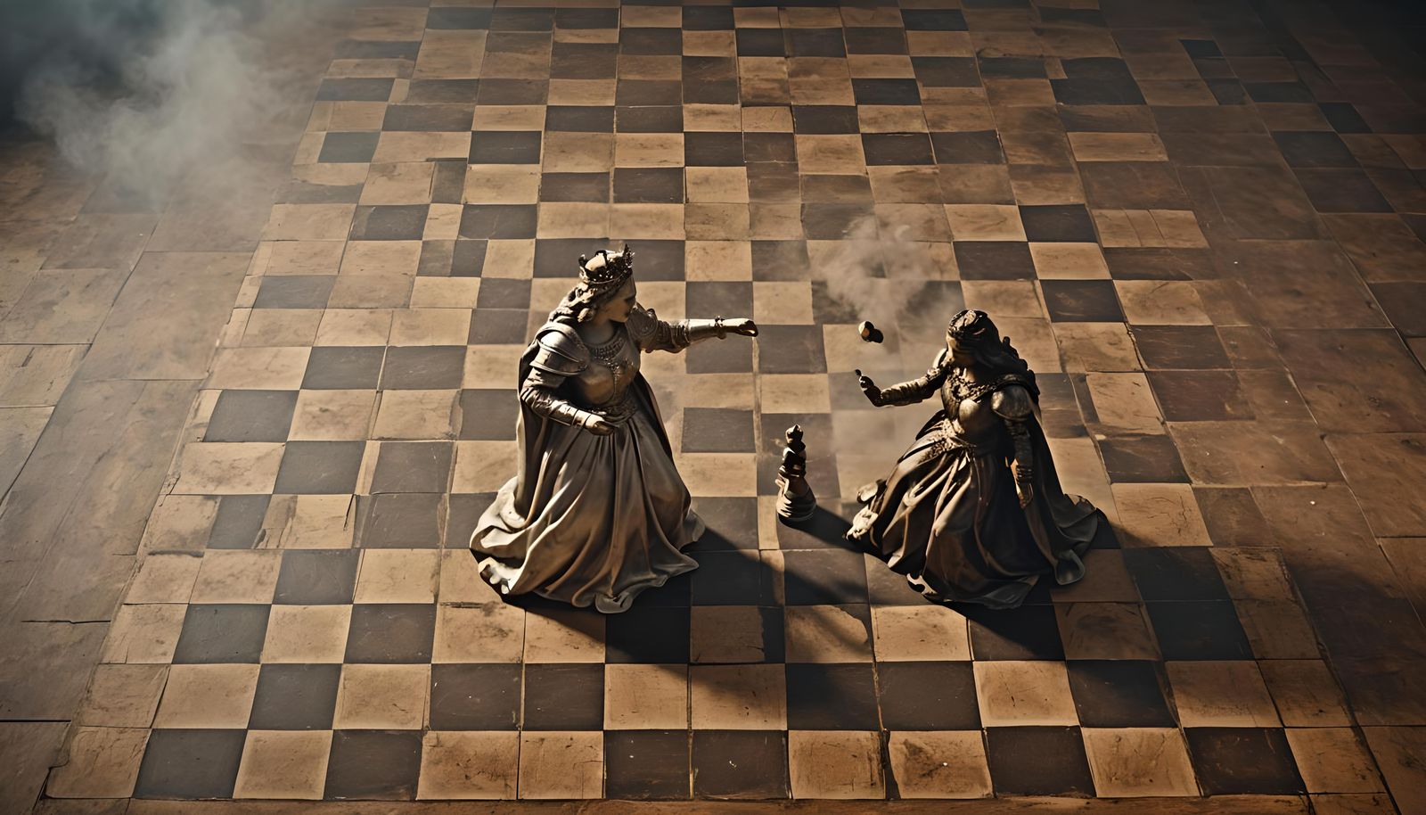 Queens fighting for their Kings - AI Generated Artwork - NightCafe Creator