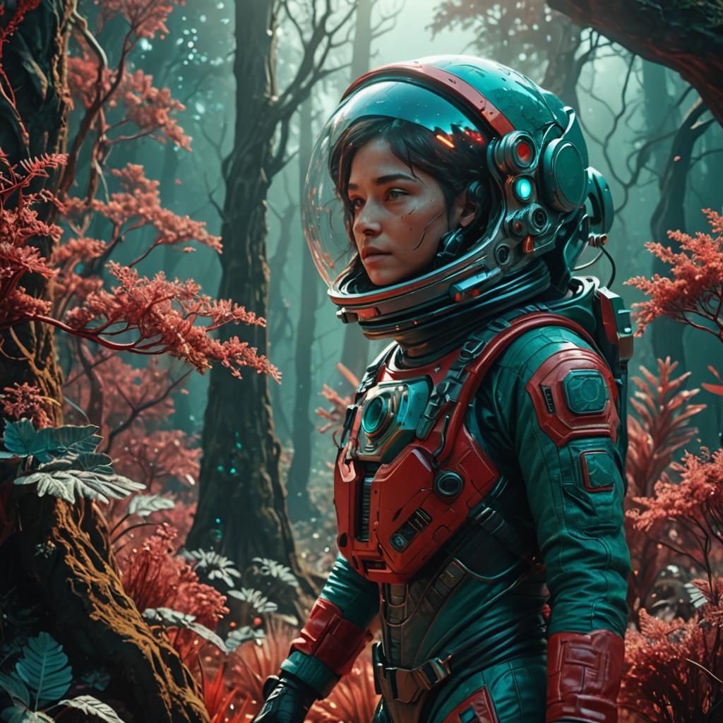 Alien jungle - AI Generated Artwork - NightCafe Creator