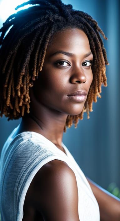 Black woman with dreads - AI Generated Artwork - NightCafe Creator