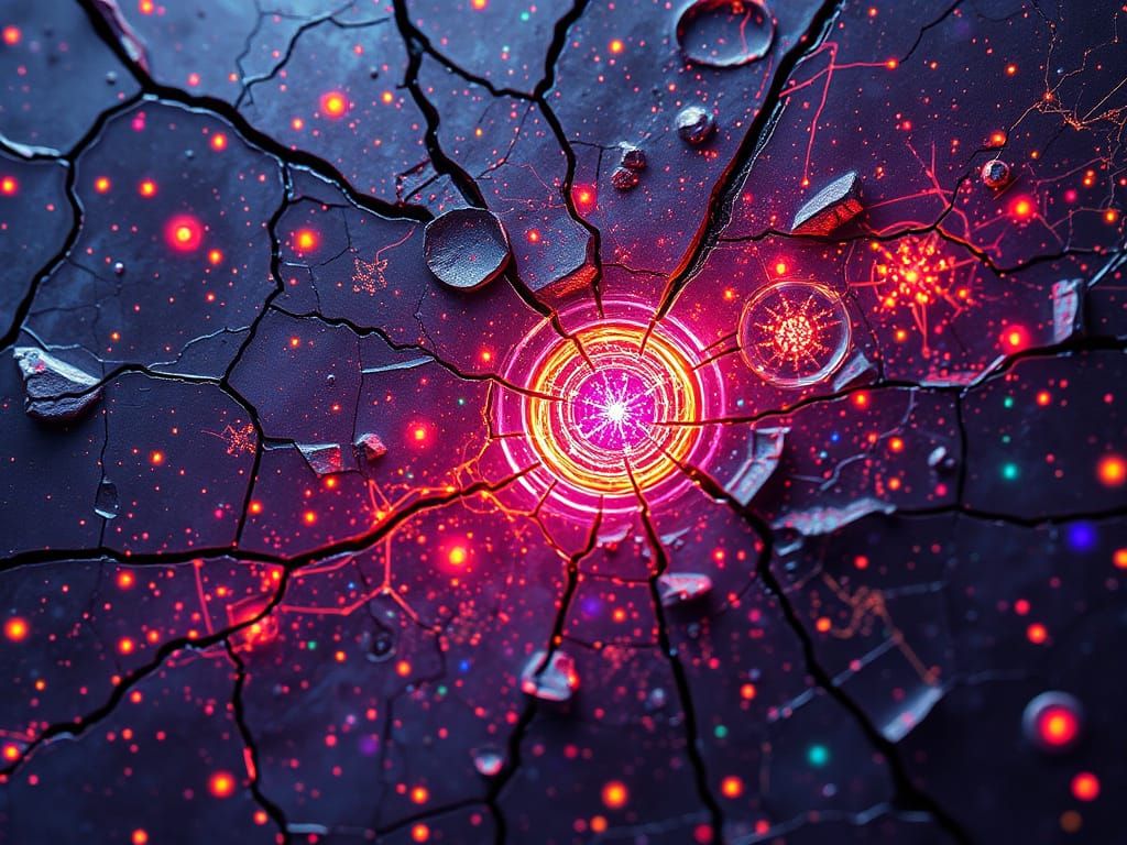 Crazed Bioiridescent Nucleated Microvoids Lavaconic Crackle Crazing in ...