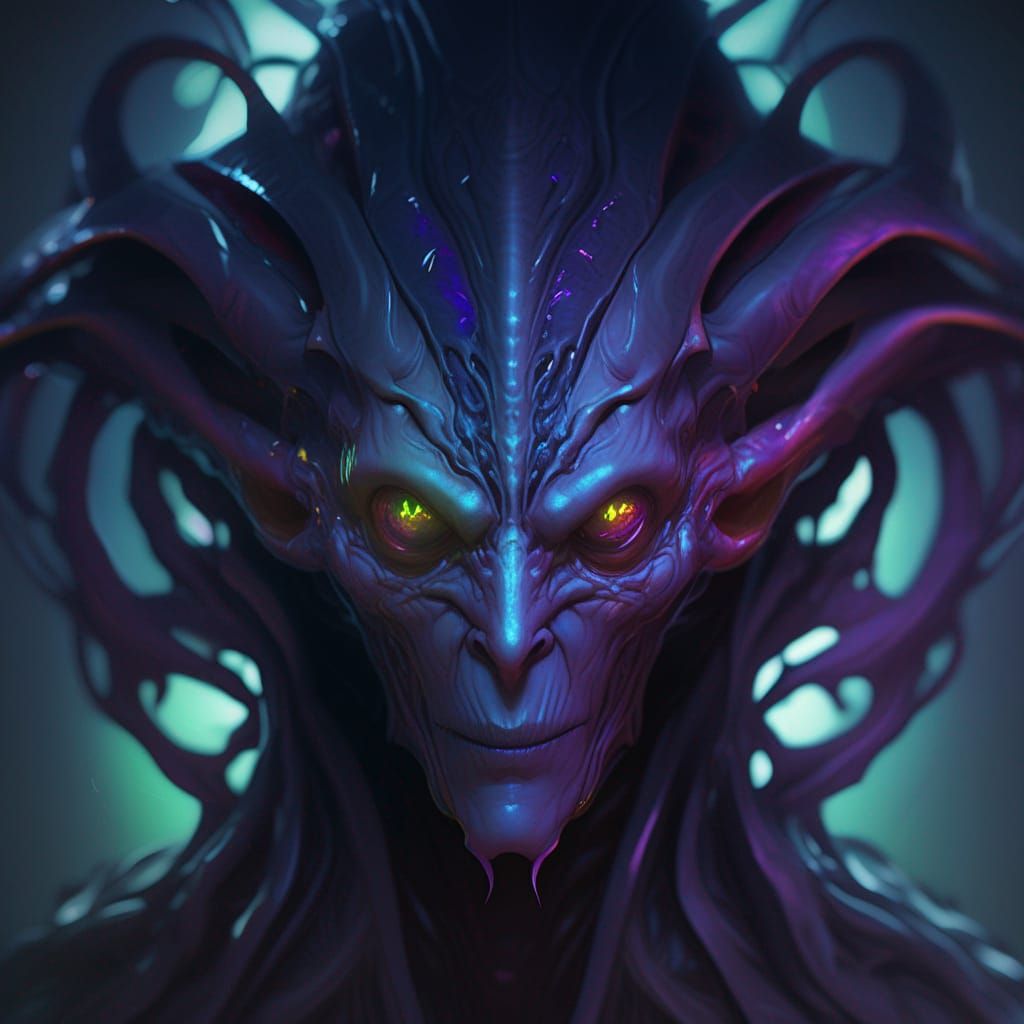 Demonic eldritch Alien - AI Generated Artwork - NightCafe Creator