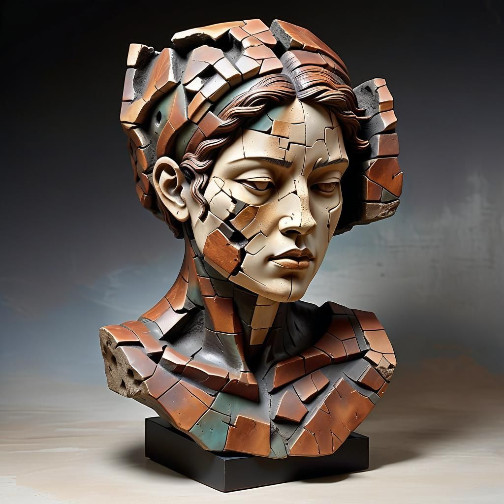 a Thought-Provoking Detailed Sculpture - AI Generated Artwork ...