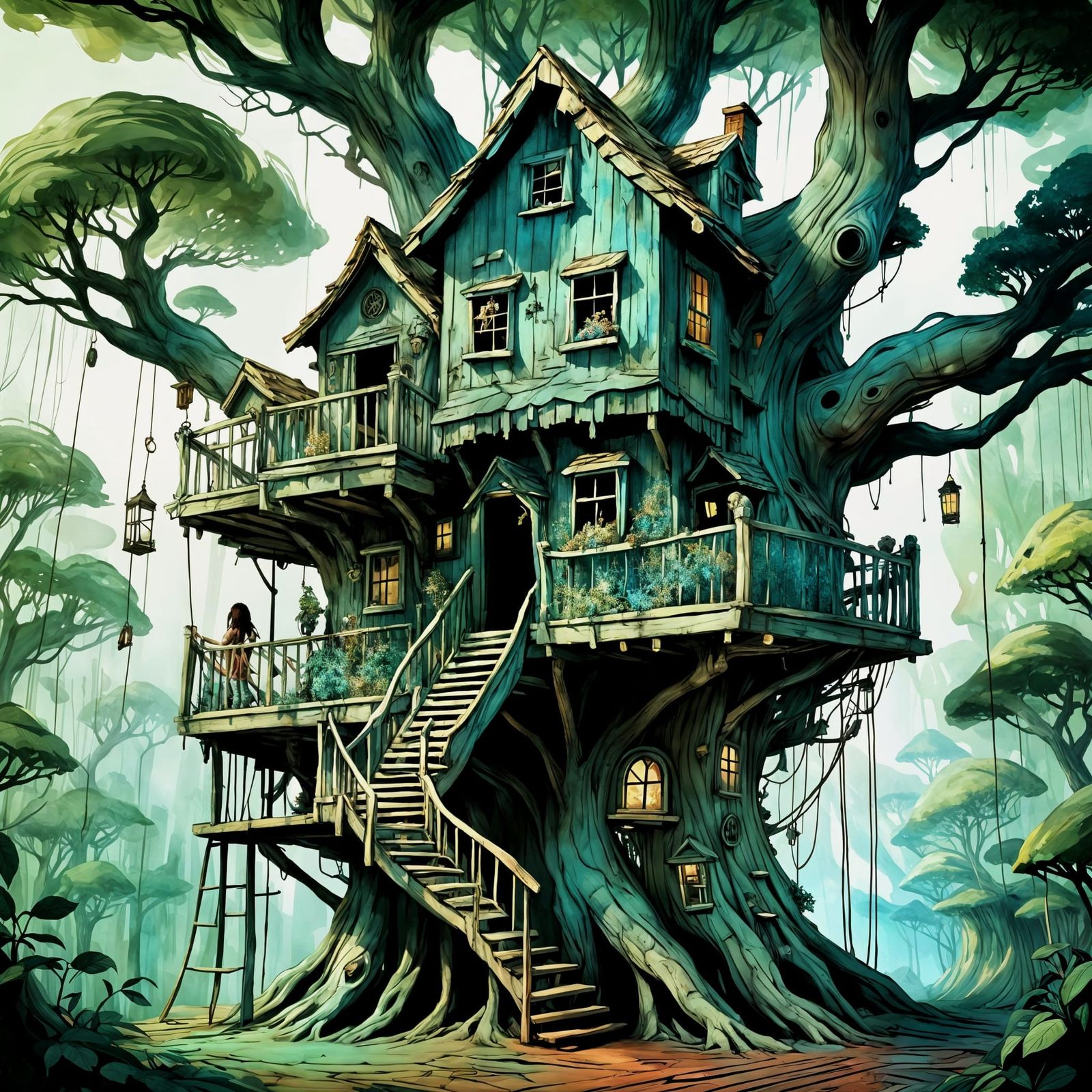 The Magical Treehouse - Treehouse Whimsy in Clay