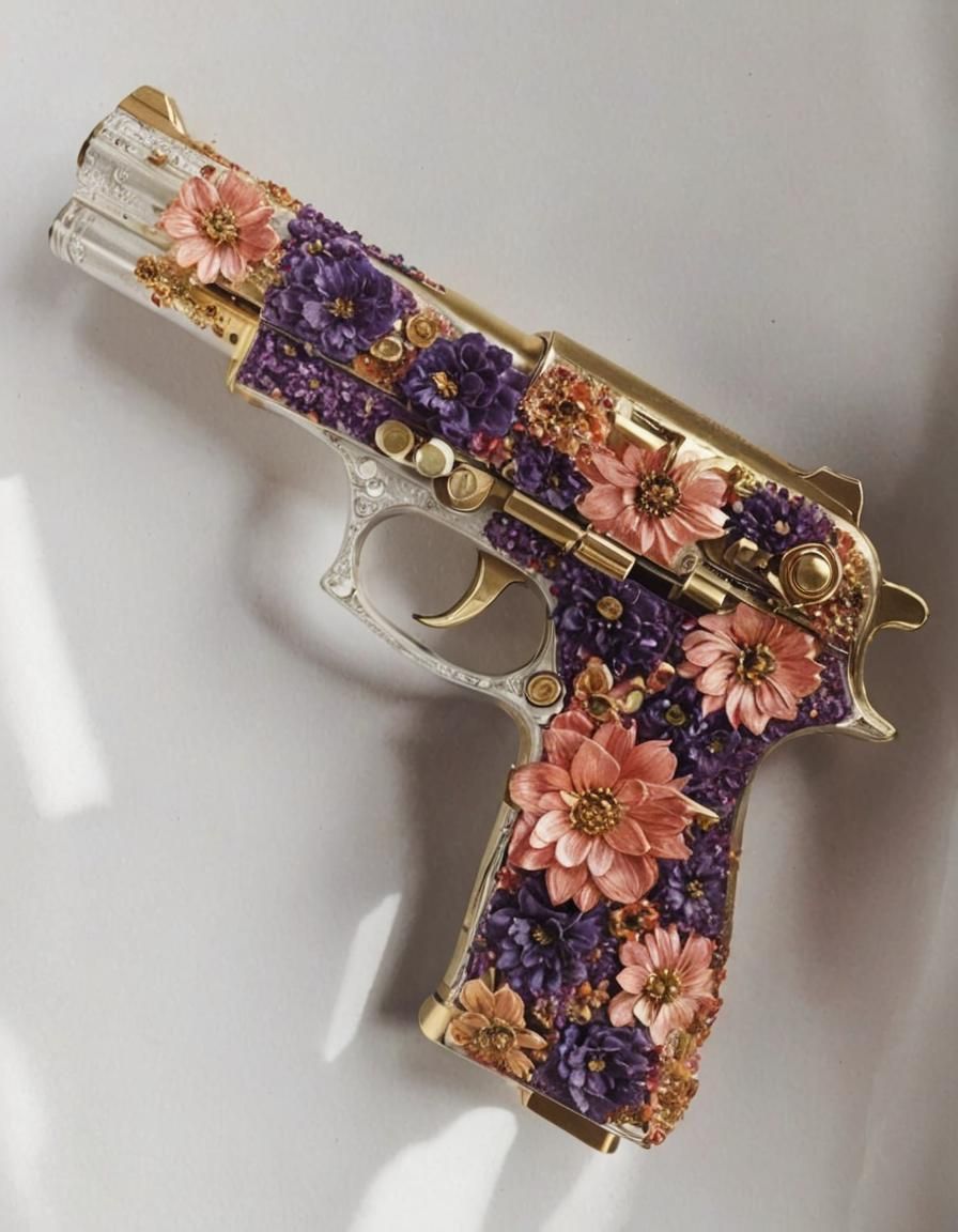 flower gun - AI Generated Artwork - NightCafe Creator