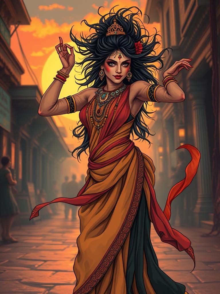 Indian devdasi dancing carelessly - Indian devdasi dancing c...