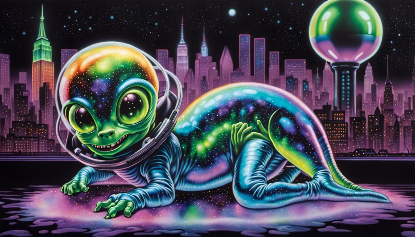 Attack Of The Alien Slime Creatures From Outer Space #9 - AI Generated ...