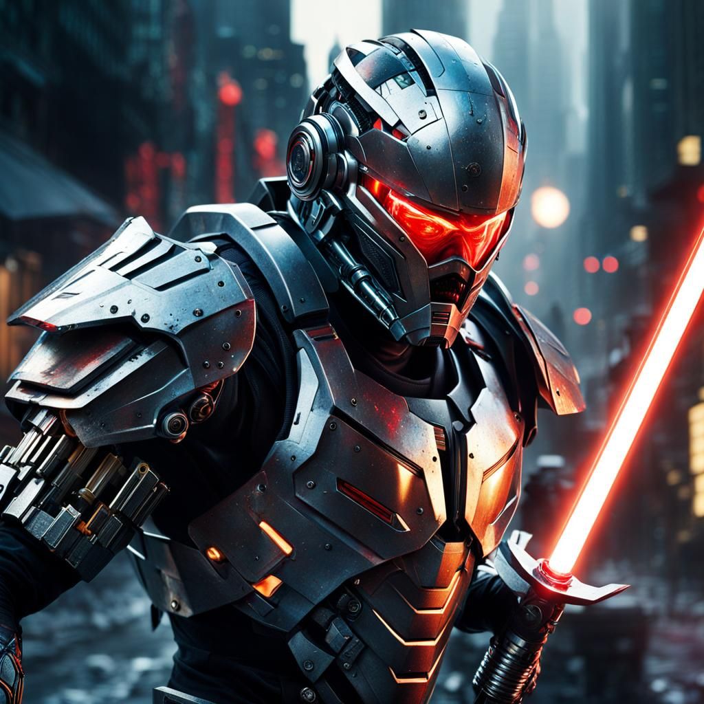 Cyborg knight - AI Generated Artwork - NightCafe Creator
