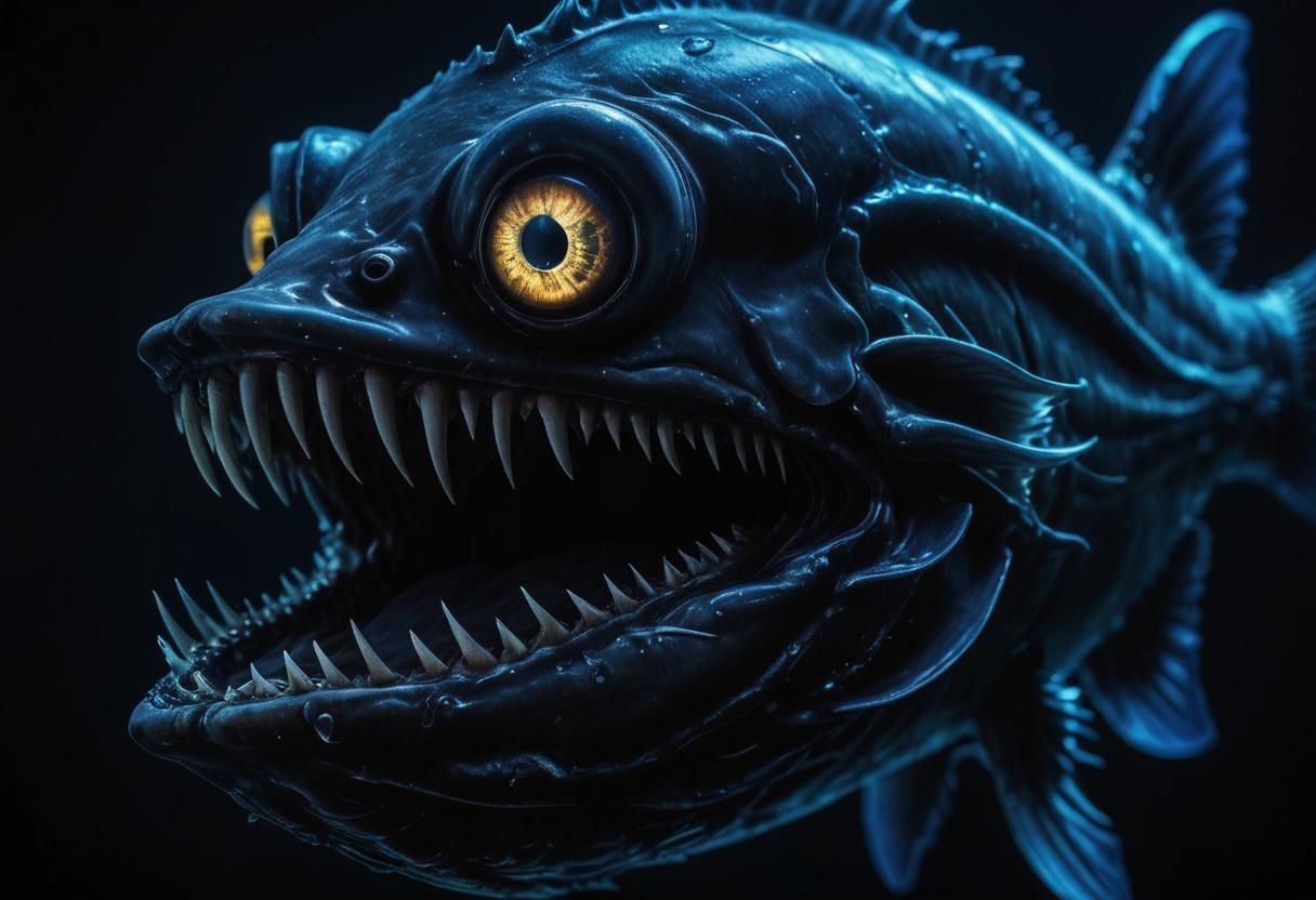Deep Water Fish O.O - AI Generated Artwork - NightCafe Creator