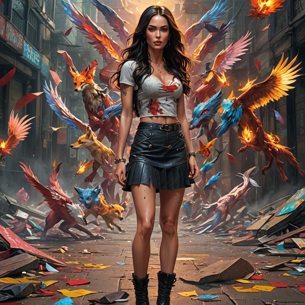 megan fox - AI Generated Artwork - NightCafe Creator