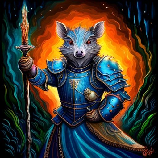 Possum knight - AI Generated Artwork - NightCafe Creator