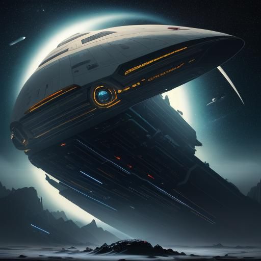 Titan Spaceship - Surreal Space Opera Masterpiece Depicts Ti...