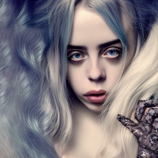 Gothic Billie Eilish - AI Generated Artwork - NightCafe Creator