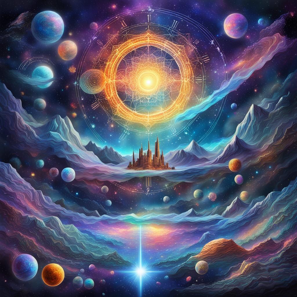 Countdown to the split in time - AI Generated Artwork - NightCafe Creator