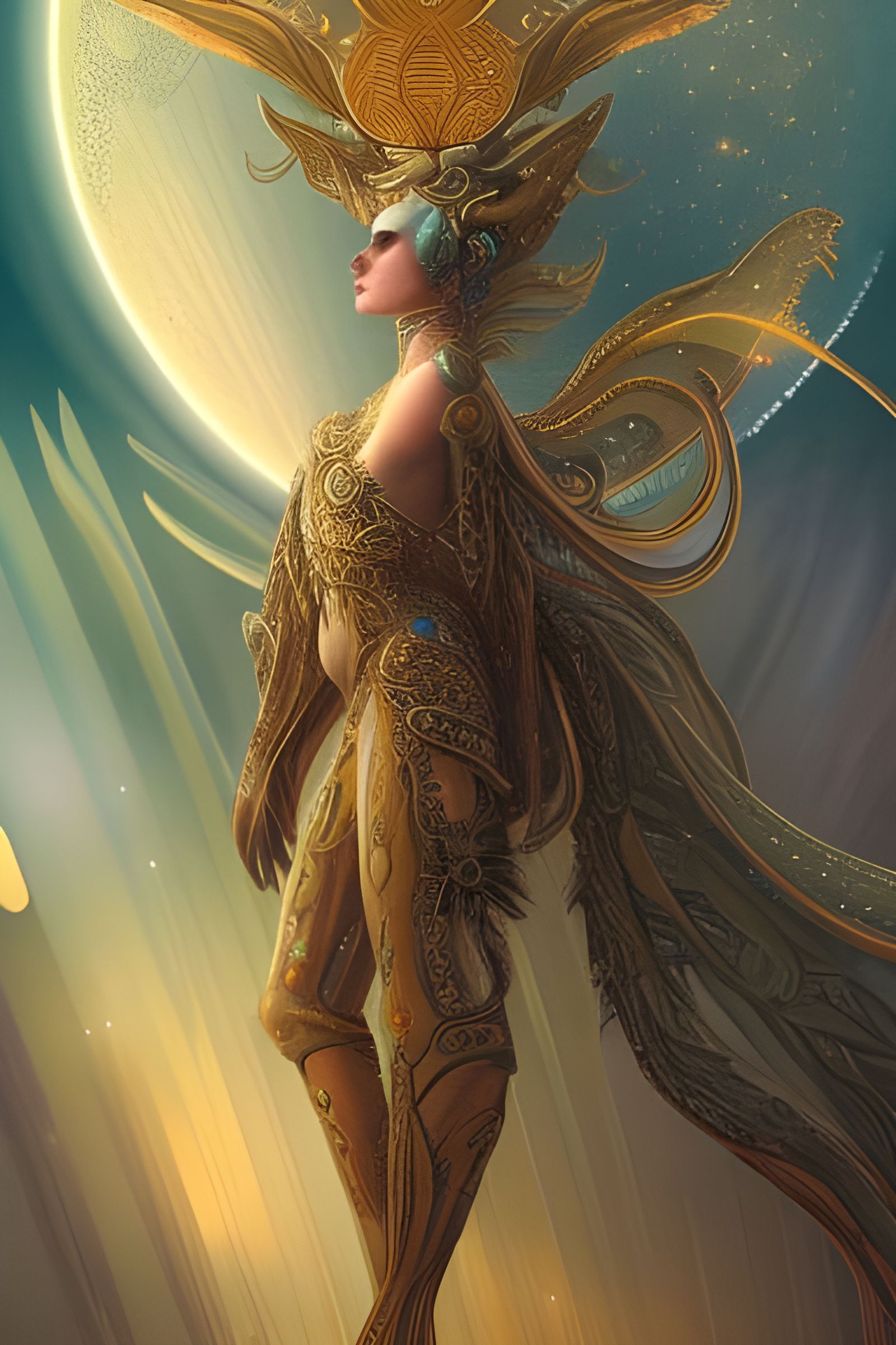 Sun Goddess of Proxima Centauri - AI Generated Artwork - NightCafe Creator