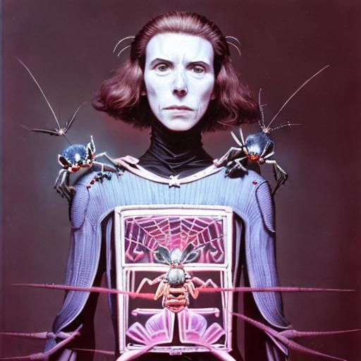 Odd "Insect/Spider" Lady - AI Generated Artwork - NightCafe Creator