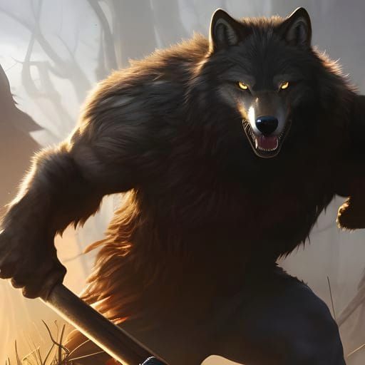 Werewolf - AI Generated Artwork - NightCafe Creator