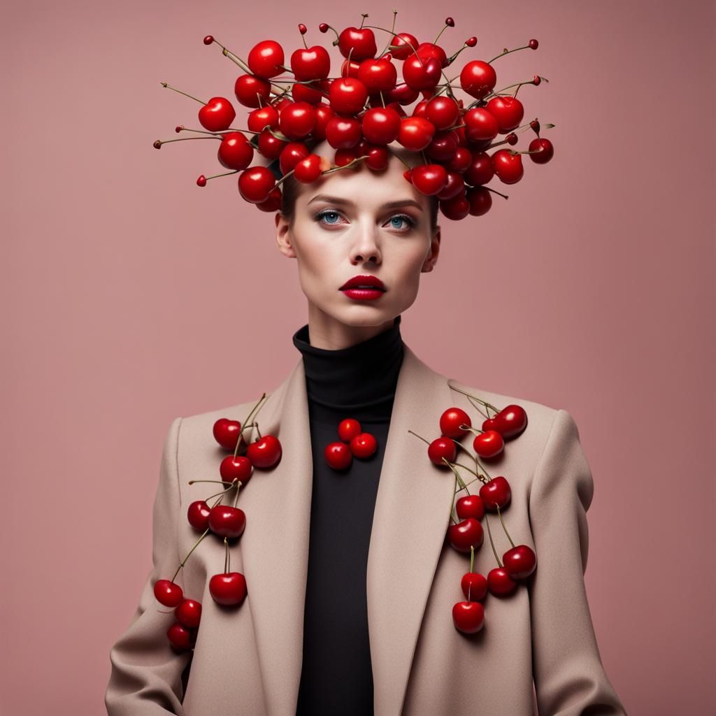 Cherry Crown - AI Generated Artwork - NightCafe Creator