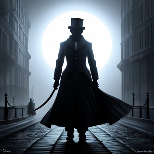 Jack the Ripper Silhouette - AI Generated Artwork - NightCafe Creator