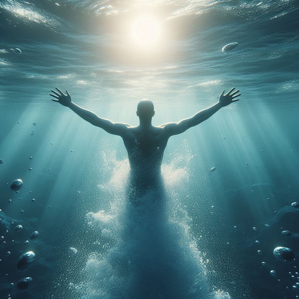 Swimmer - AI Generated Artwork - NightCafe Creator