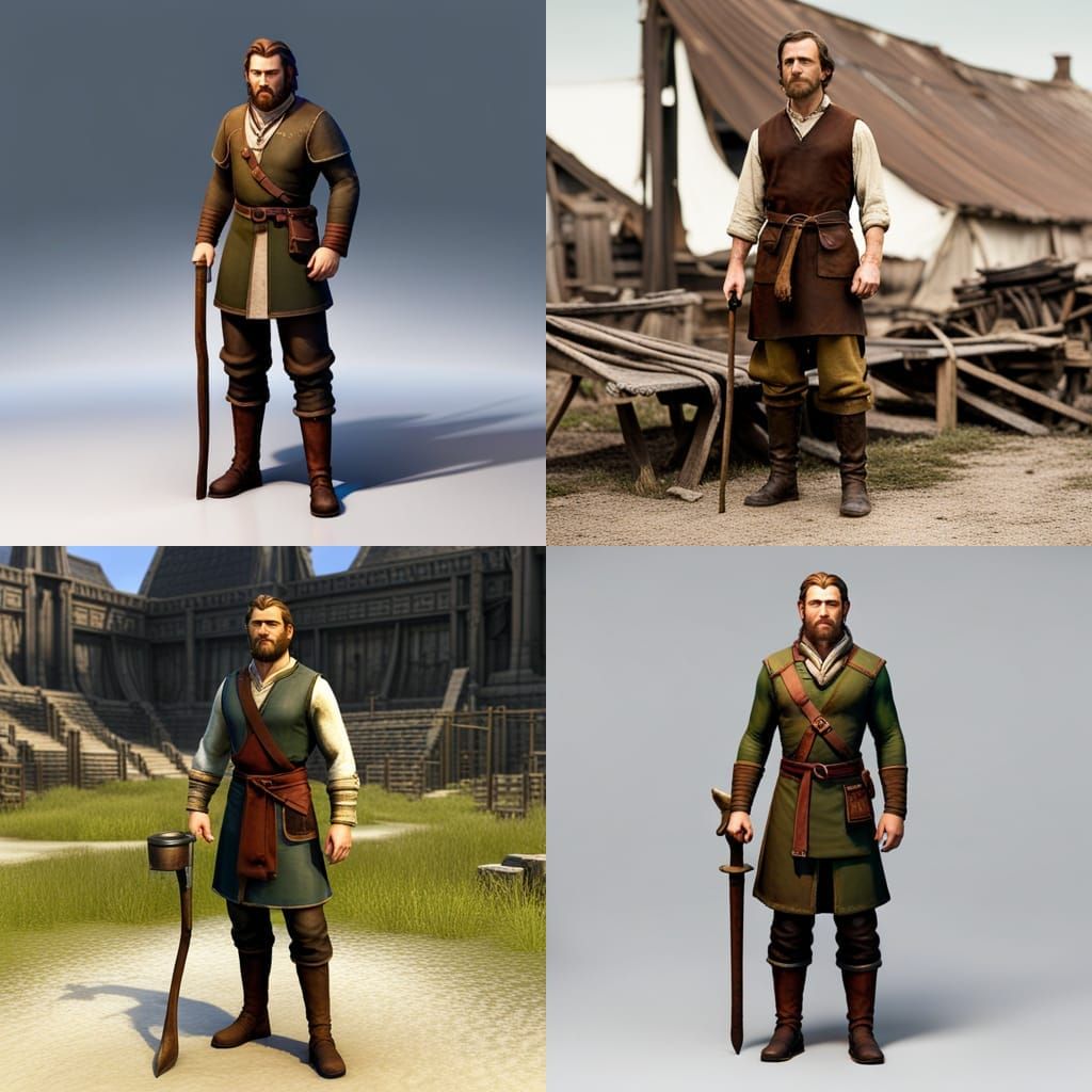 character("Tellum") Body("Average height" + "Stocky build" + "Callused ...