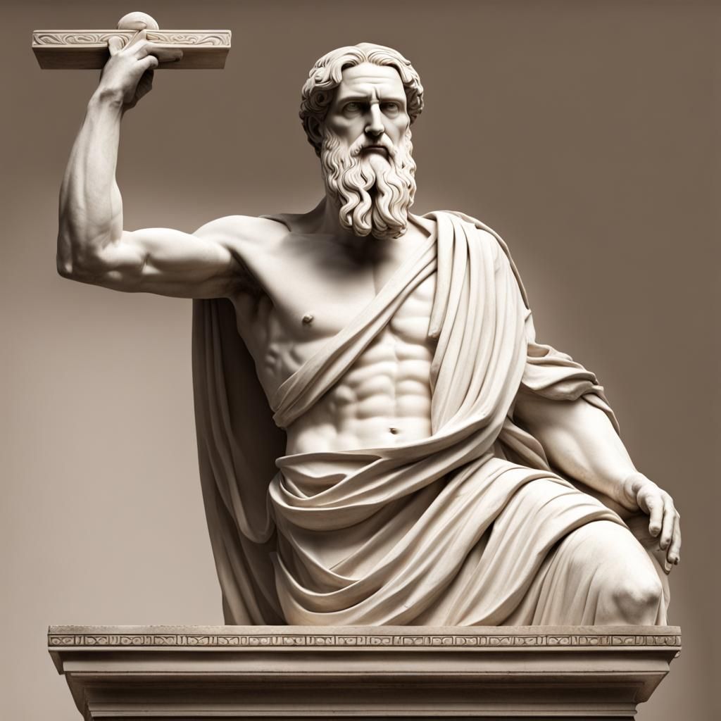 Athius God of Atheism styled as ancient greek statues - AI Generated ...