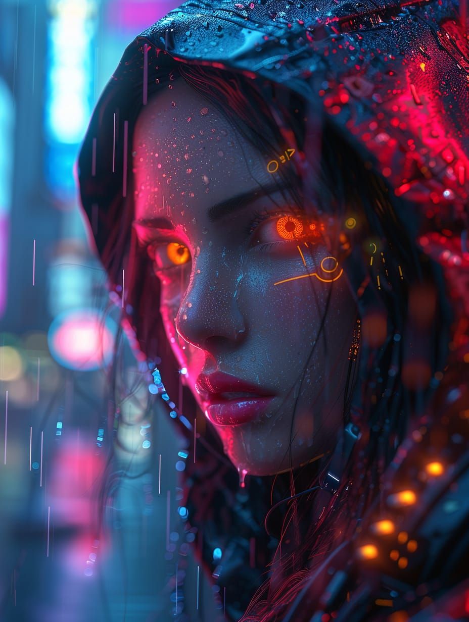 Cyberpunk Women's Portraits MJ/Niji - AI Generated Artwork - NightCafe Creator