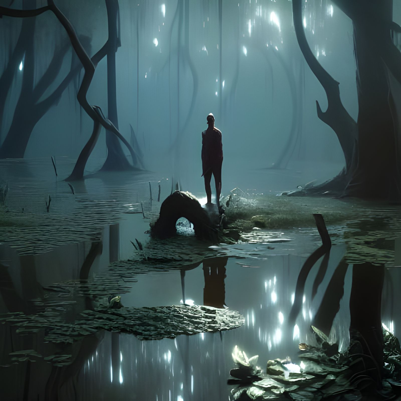Swamp Spirit: A Haunt - AI Generated Artwork - NightCafe Creator